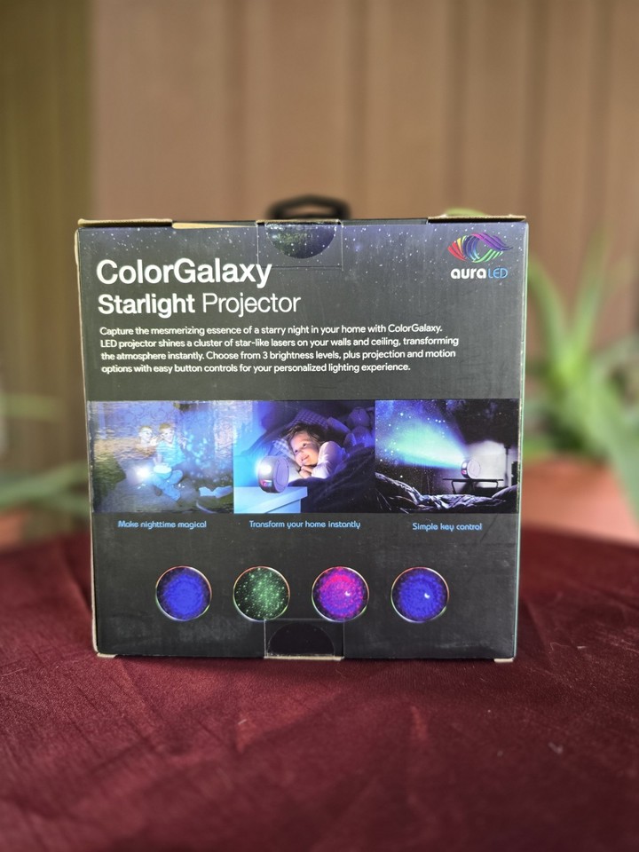 NIB Color Galaxy Starlight Projector Night Sky LED Night Light Kid Room ...