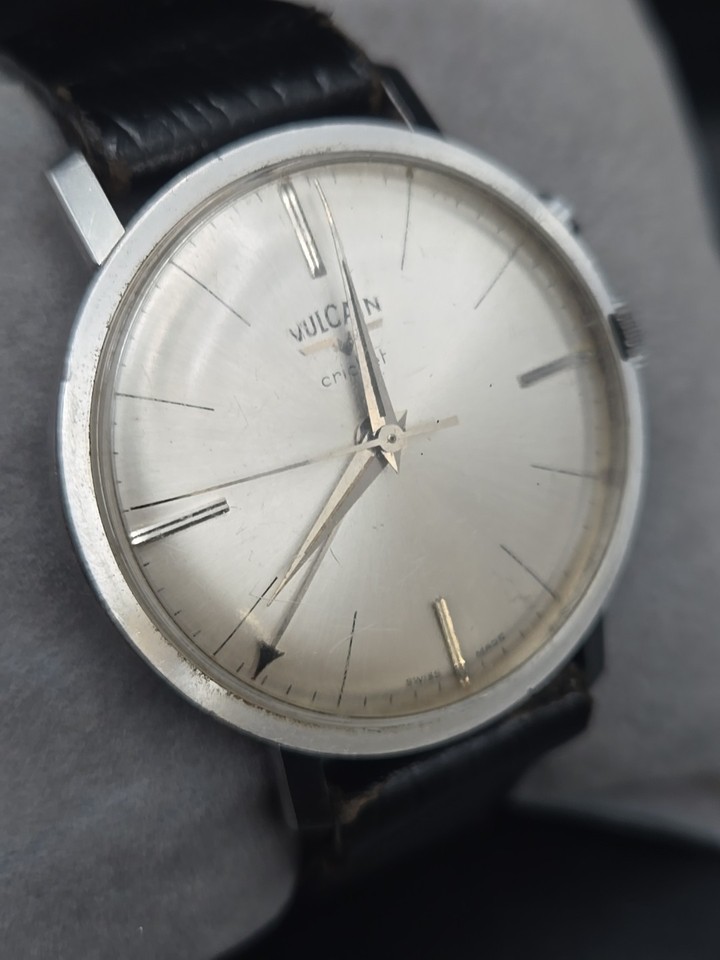Vulcan Cricket 35mm Silver Dial Mens Watch | eBay