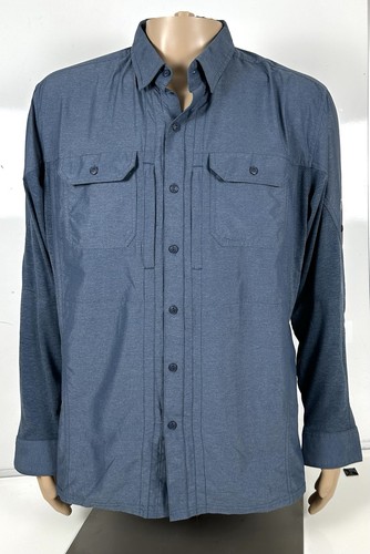 Kuhl Airspeed Shirt Adult Large Navy Heather Button Up 7191 | eBay
