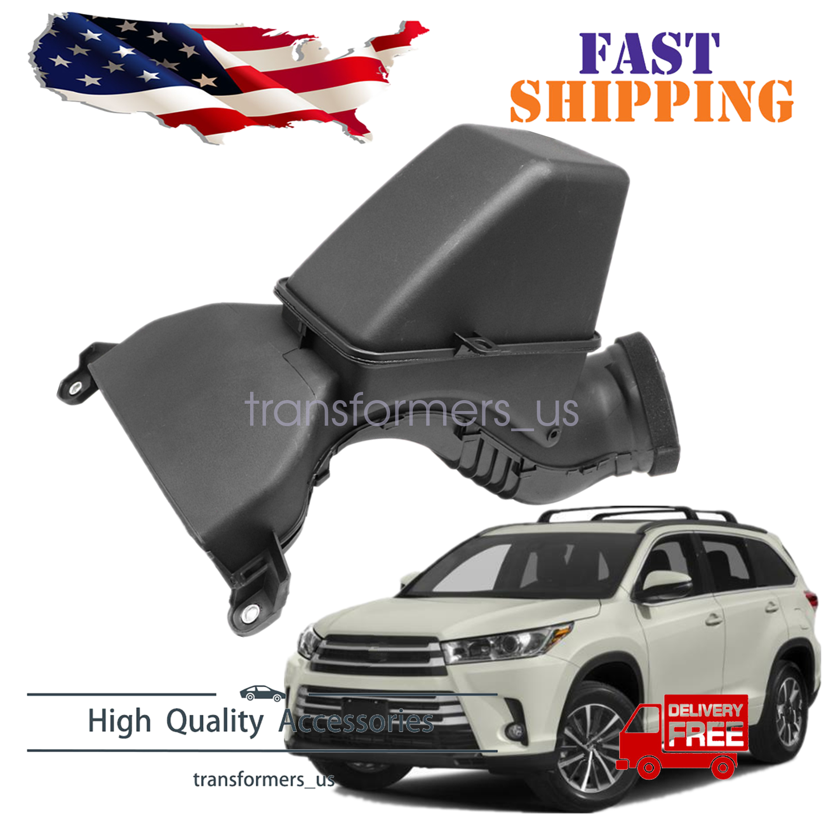 1PCS Air Intake Inlet Tube For Toyota Highlander 3.5L 2014-2019 17750 ...
