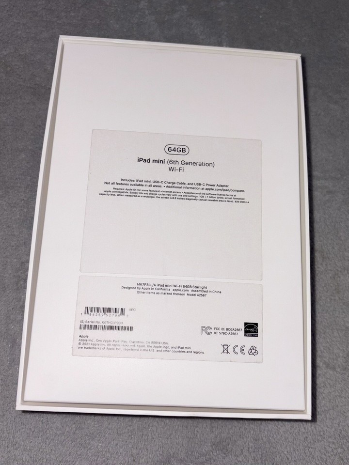 Apple iPad mini BOX ONLY Insert included Fast Shipping! | eBay