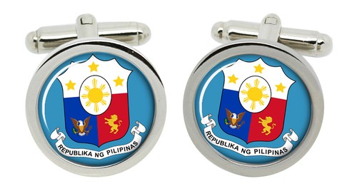 Philippines Crest Round Cufflinks in Box | eBay
