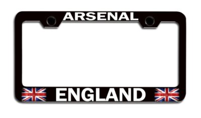 ARSENAL ENGLAND British England Bl Steel License Plate Frame, License ...
