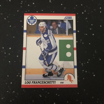 Lou Franceschetti 1990 Score Hockey #266 NHL Toronto Maple Leafs Right ...