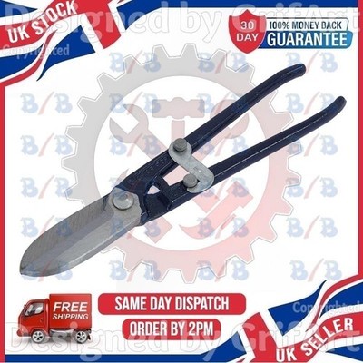 8" TIN SNIPS THIN SHEET METAL MESH PLASTIC STRAIGHT CUTTING CUTTER ...