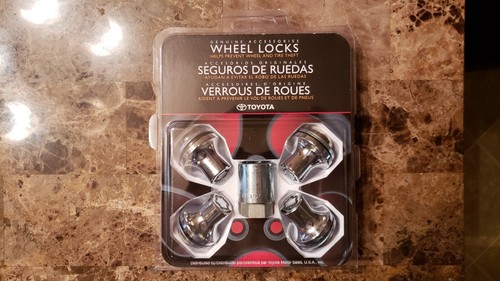 Chrome Alloy Wheel Locks for Recent Model Toyota Tundra, Sequoia, etc ...