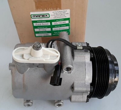 Manex 03-10248 Air Conditioning Compressor Fits Ford Refrig.R134A | eBay