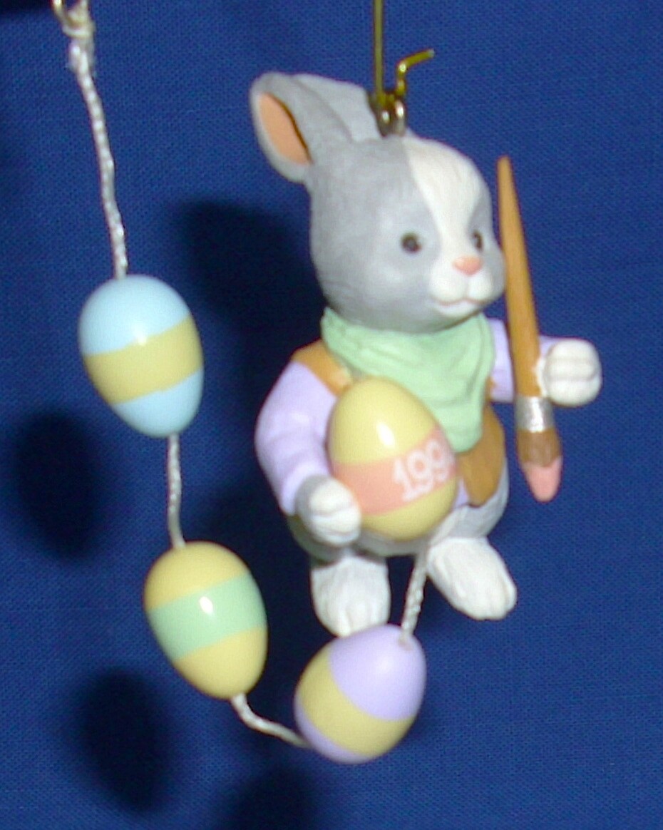 Hallmark Spring Easter Stringer Ornament Easter Art Show 1994 Bunny ...