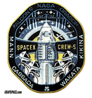 Authentic CREW-5-SPACEX FALCON-9 DRAGON- NASA ISS Mission Employee ...