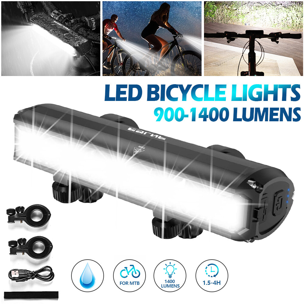 Super Bright Waterproof LED Bike Light USB Rechargeable Bicycle Front ...