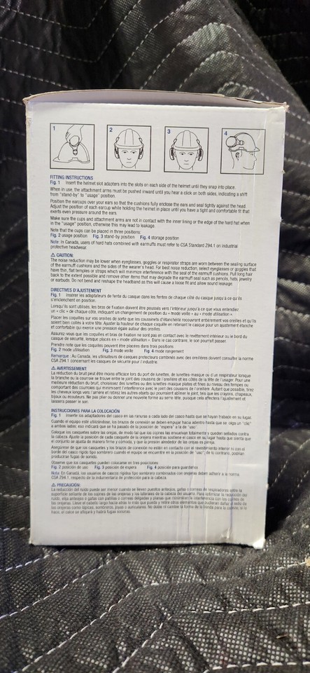 3M X5P3E Peltor Cap Mount Ear Muffs (Hard Hat Attachment) 31dB Noise ...