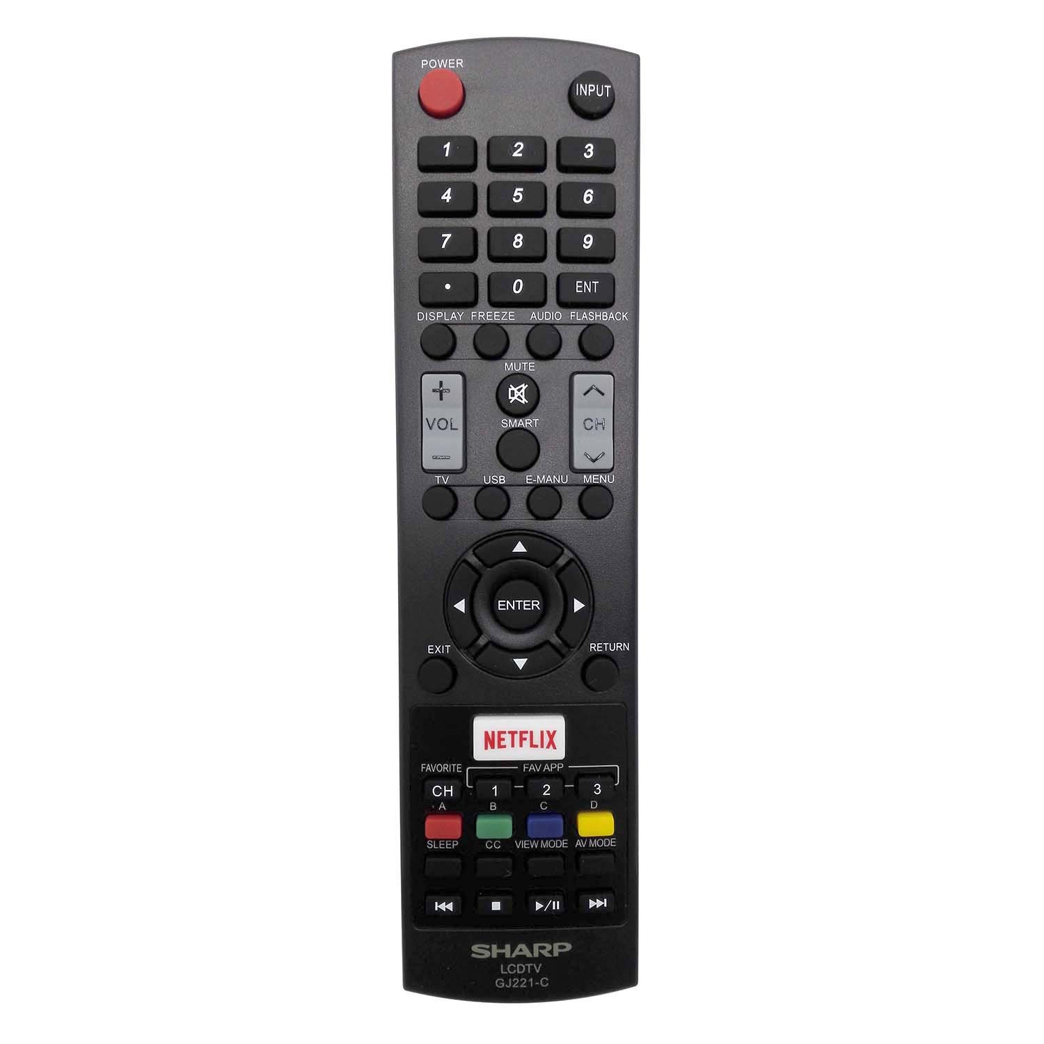 Brand New SHARP GJ221-C LED HDTV Remote for LC-65LE654U LC-65LE653U LC ...