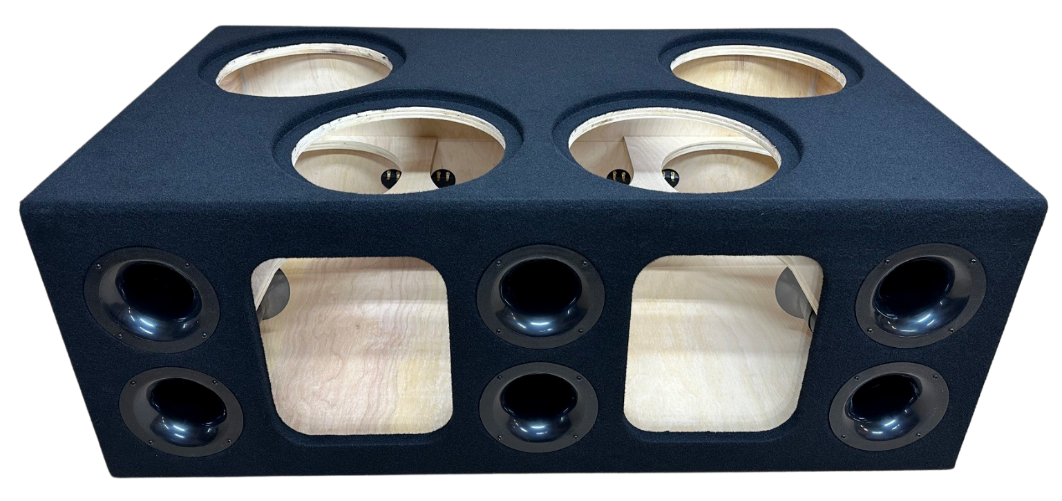 Custom Ported Sub Enclosure Subwoofer Box for 4 12" Subs - 32 Hz ~ 8 CF ...