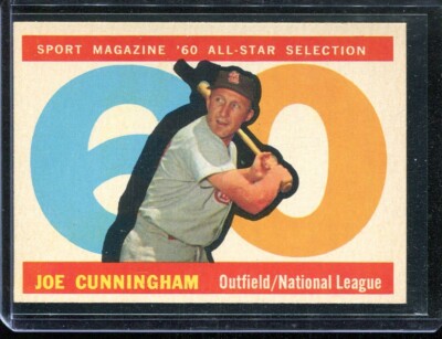 1960 Topps Baseball # 562 Joe Cunningham A.S. (NM-MT) Near Mint to Mint ...