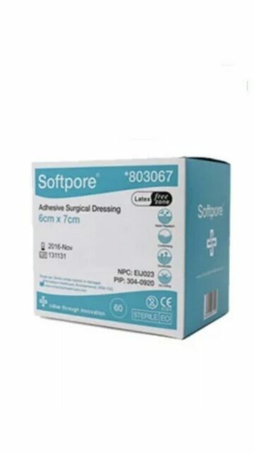Softpore Adhesive Dressing 10cm x 10cm (Pack of 50) 803100 for sale ...