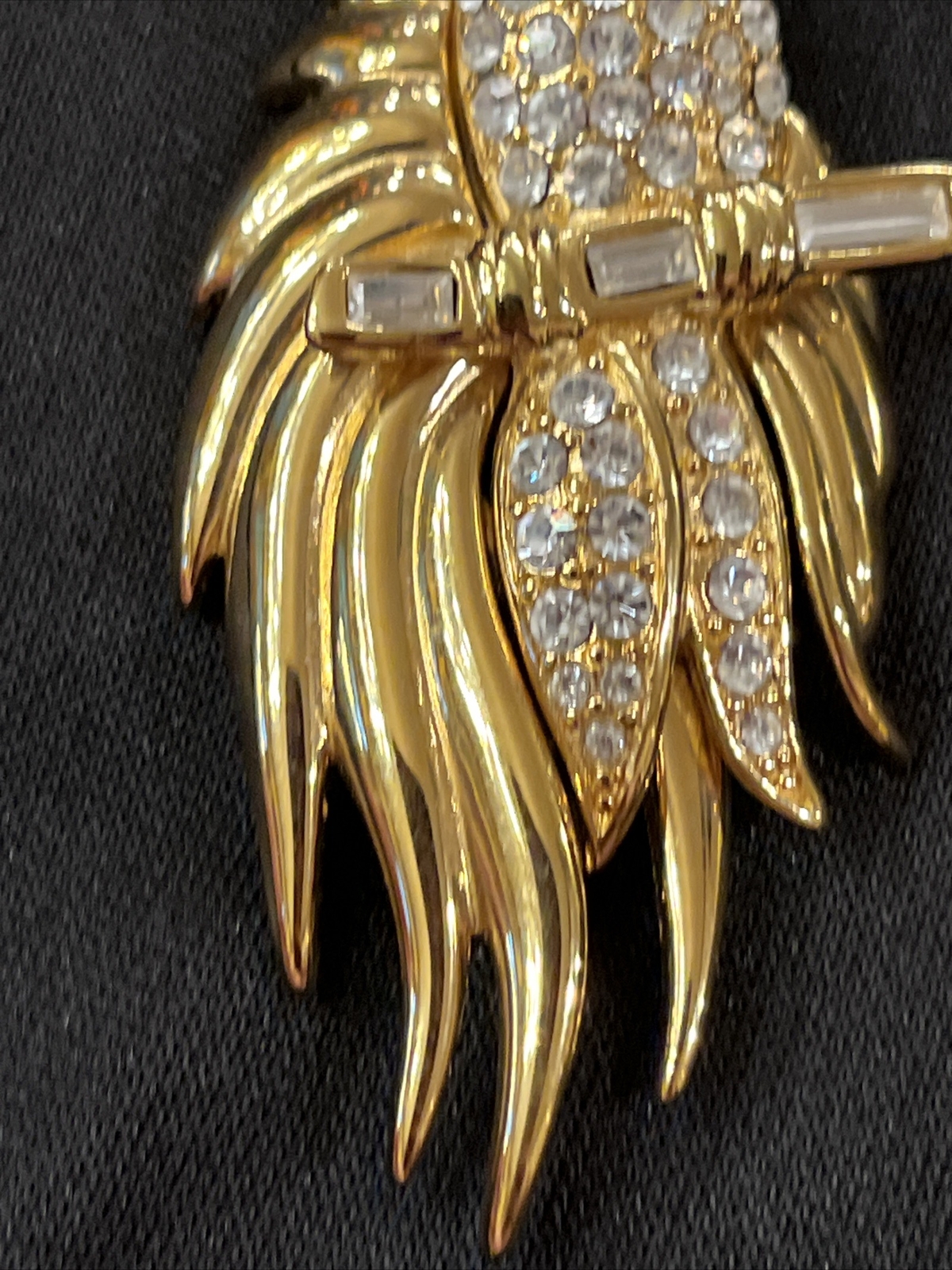 Vintage Monet Peacock Bird Of Paradise Faceted Rhines… - Gem