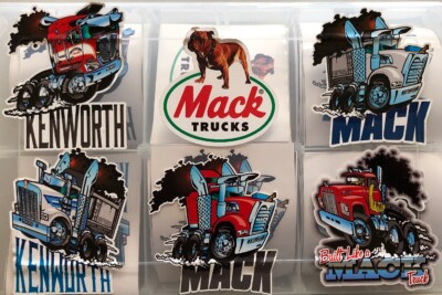Vinyl Stickers - Kenworth And Mack Trucks You Get All Six Stickers | eBay
