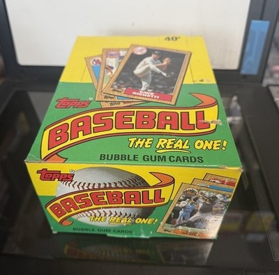 1987 Topps Baseball Box Unopened 36 Packs Bo Jackson McGwire Canseco RC ...