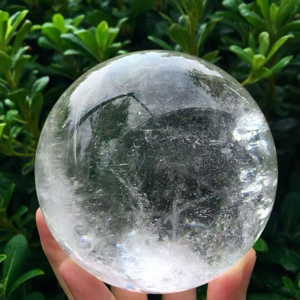 3.2LBNatural Clear Quartz Crystal Ball,White Crystal Sphere Healing ...