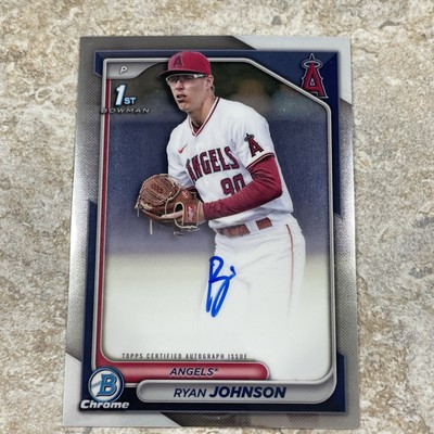 2024 Bowman Draft Chrome Ryan Johnson 1st Bowman Auto LA Angels | eBay