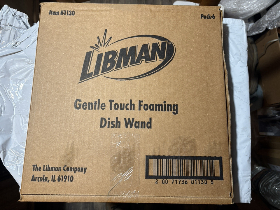 Libman DISH Soap Dispenser Sponge scrubber Wand Kitchen Pot Pan ...