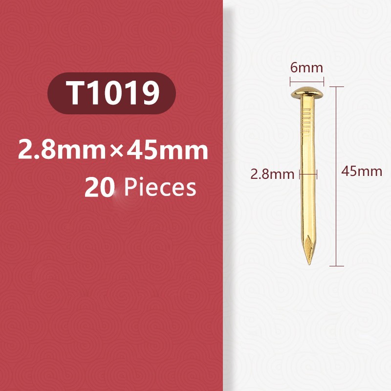 20-100pcs Pure Copper Brass Small Mini Round Head Nail Tack Dia1.2-2 ...