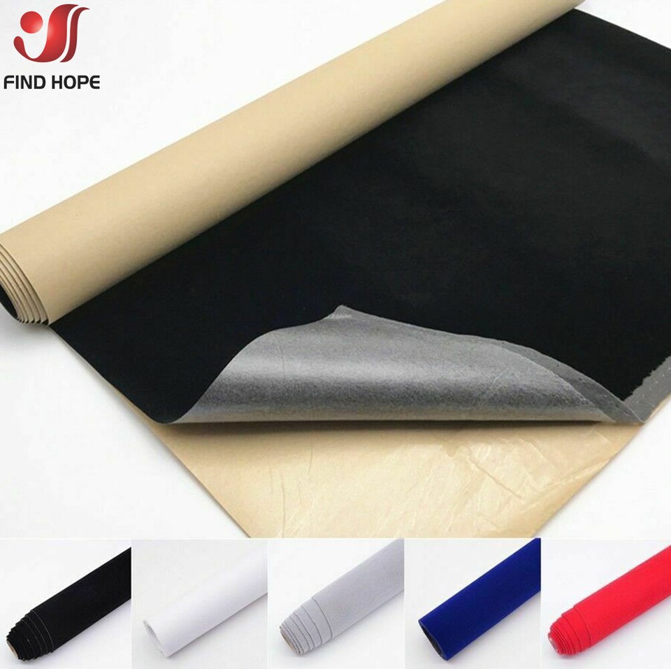 Sticky Back Self Adhesive Sheet Felt Velvet Velour Fabric Craft Sticker ...