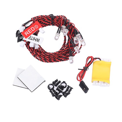 1Set Flash RC LED Light Kit 8 LED Lighting System For RC Helicopter ...