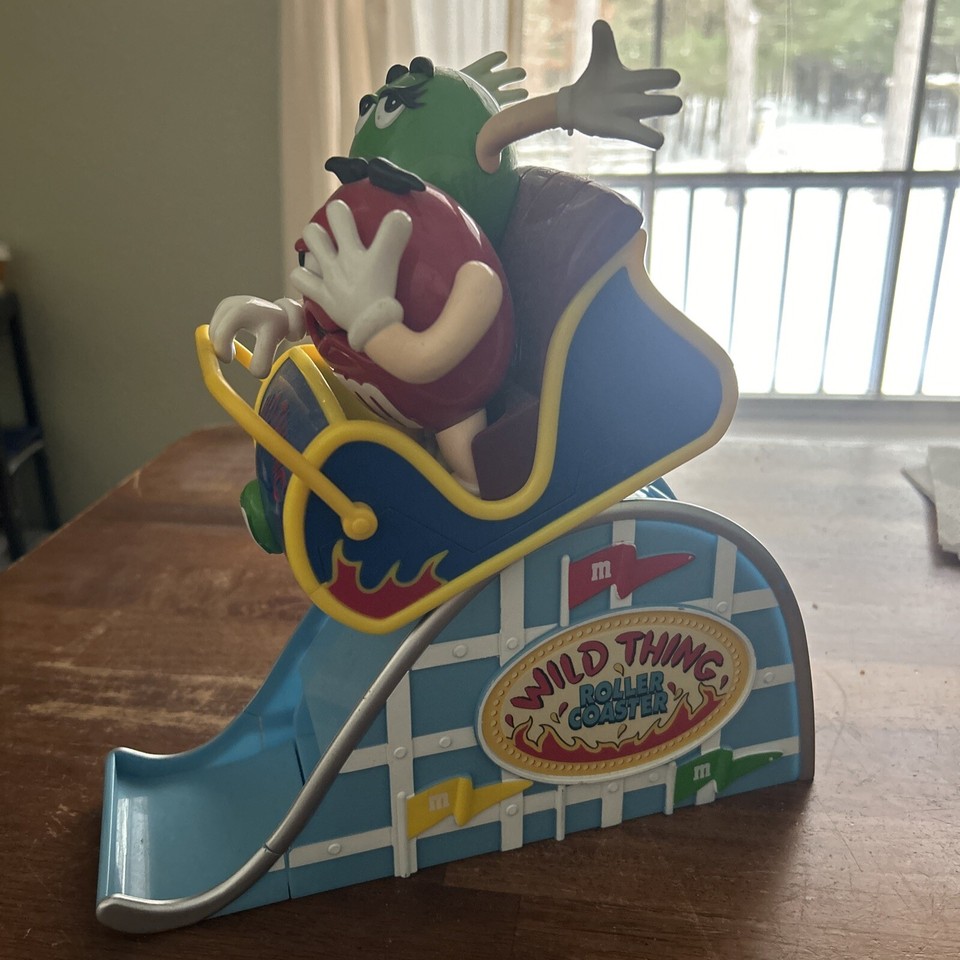 M&M's Candy Dispenser Wild Things Roller Coaster Red Green Mars ...