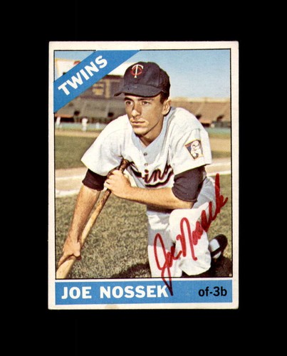 Joe Nossek Signed Authentic 1966 Topps Minnesota Twins Autograph | eBay