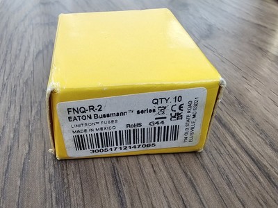 BOX OF 10 New Bussman FNQ-R-2 FNQR2 2 Amp Fuses | eBay