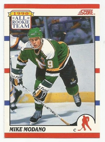 MIKE MODANO 1990-91 SCORE BILINGUAL ALL ROOKIE CARD NEAR MINT+ ...