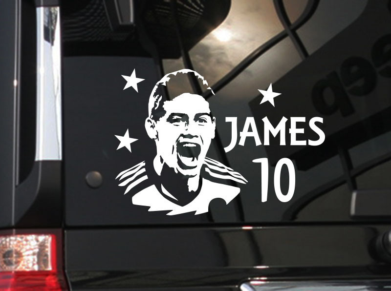 Soccer World Star James Rodriguez Vinyl Car Decal Sticker 6.5" (W) | eBay