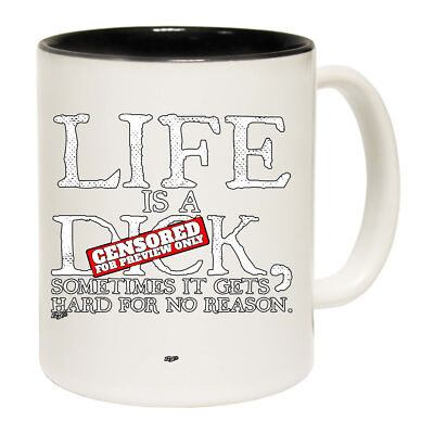 Life Is A Hard For No Reason GIFT BOXED Funny Mugs Novelty Coffee Mug ...