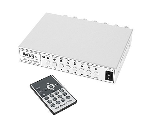 2CH Color Video Quad Switcher CCTV DVR Video Splitter Processor Switch ...