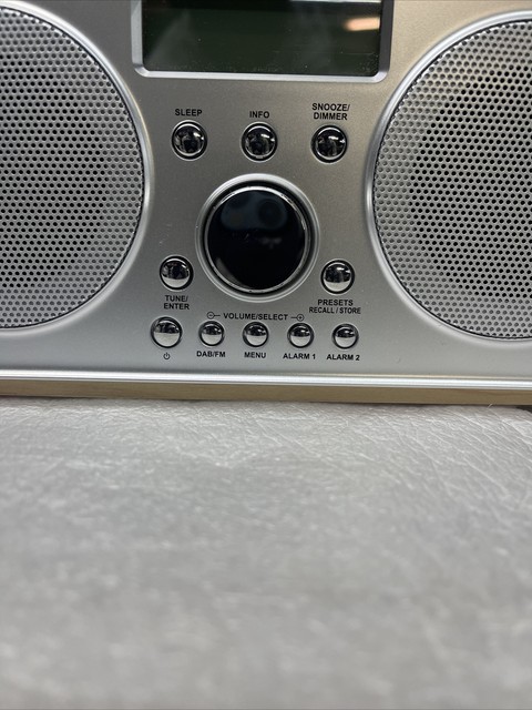 Logik L55DAB15 Portable DAB+/FM Clock Radio - Silver/Wood for sale ...