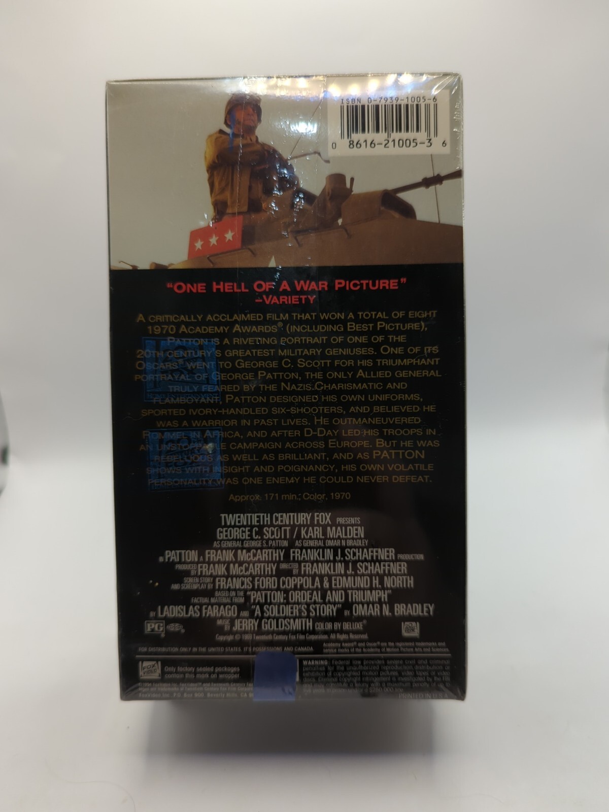 Patton (VHS, 1996, 2-Tape Set) - Sealed 86162100536| eBay