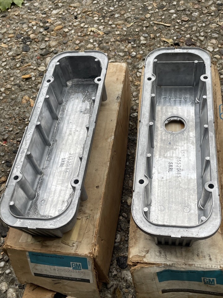 NOS Buick V6 Aluminum Finned Valve Covers in GM Boxes Pair | eBay