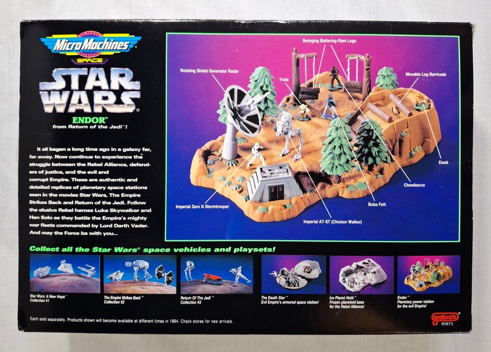 Micro Machines Space Star Wars Endor ROTJ Movie Toy Action Set Galoob ...
