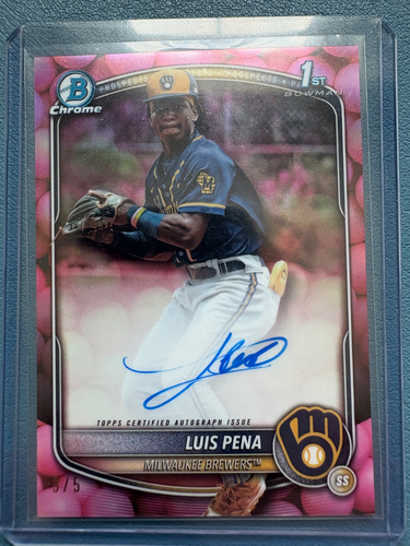 Luis Pena 2025 Bowman Chrome Auto Gumball /5 Snack Pack | eBay