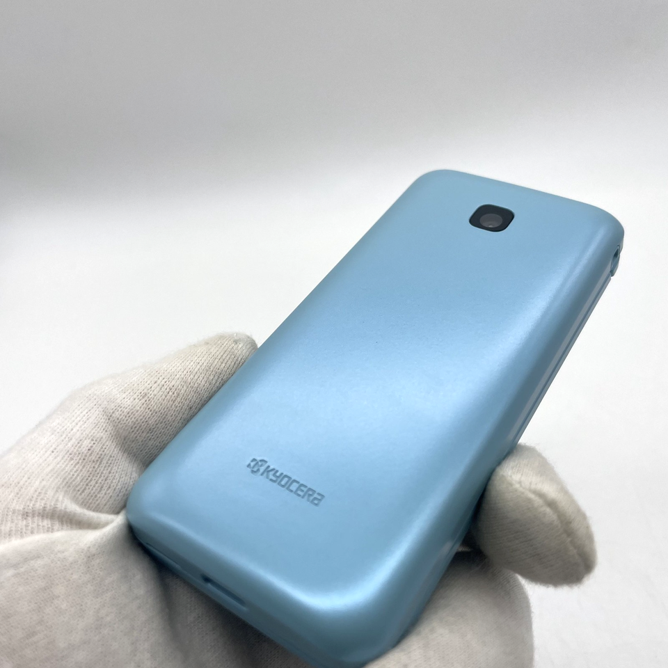 Kyocera KYF42 GRATINA Light Blue Android Flip Phone Unlocked WiFi Japan ...
