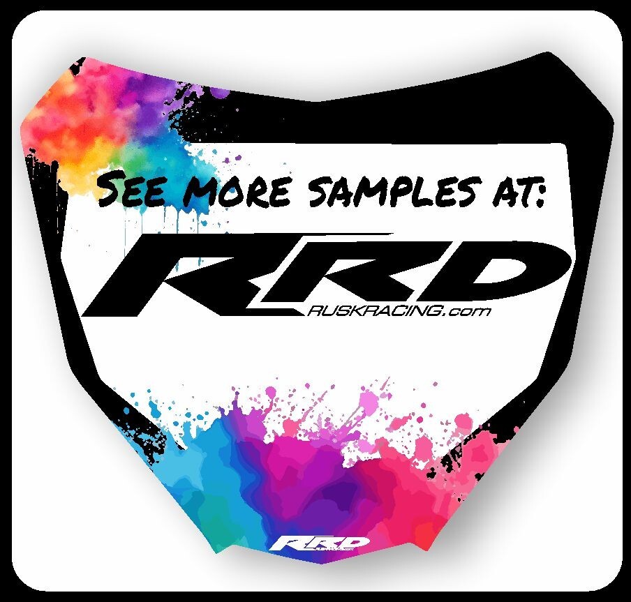 Mini Plates Motocross Number Plates Quanty 12 | eBay