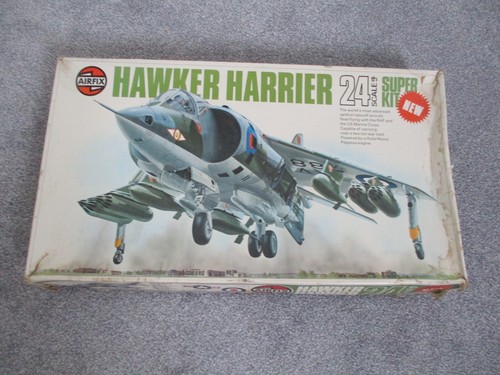 Vintage 1974 Airfix Hawker Harrier Model Kit Appears Complete ...