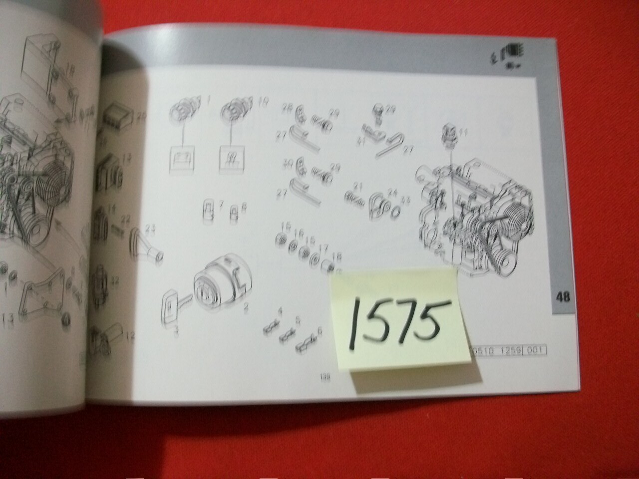 DEUTZ SERVICE BF M 1012/E AIR-COOLED DIESEL SPARE PARTS CATALOGUE #0297 ...