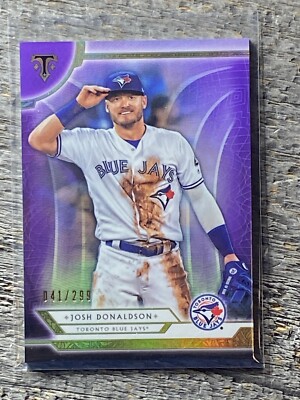2018 TOPPS TRIPLE THREADS AMETHYST JOSH DONALDSON #29 /299 TORONTO BLUE ...