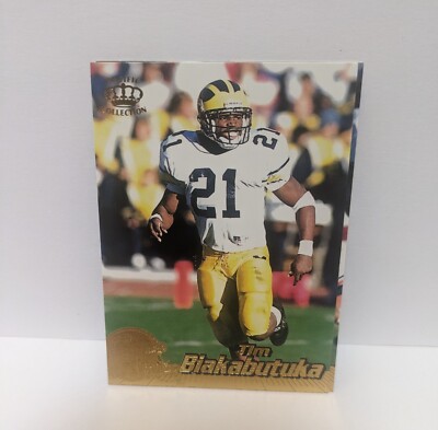1996 Pacific Collections Tim Biakabutuka Rookie Rc #68 Michigan ...