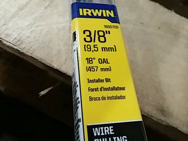 Irwin Installer Drill Bit 18" Long, 3/8" | eBay