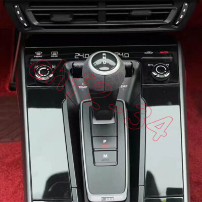 Real Carbon Fiber Car Gear Shift Knob Cover For Porsche 911 Shifter 992 ...