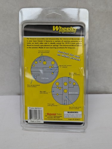 Wheeler Engineering Universal Bench Block New A57 | eBay