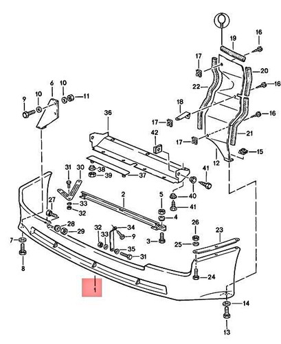 Genuine PORSCHE 944 Front Spoiler 93150537103 | eBay